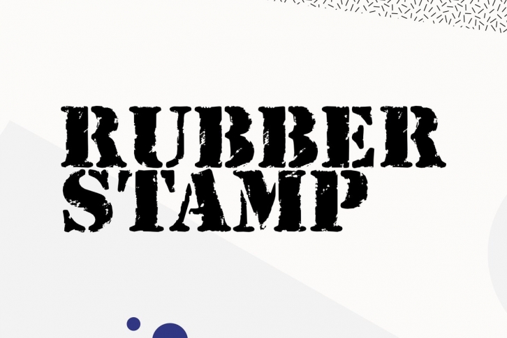 Rubber Stamp Font